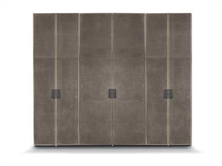 Boiserie with wooden structure for living room Ianus - Longhi.it