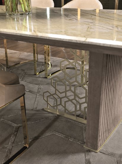 Modern living room table in marble Excelsior - Longhi.it